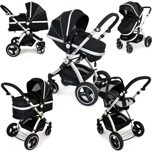 Our 2 IN 1 Prams ISafe 3 IN 1 Pram Travel System (BLACK) are in short ...
